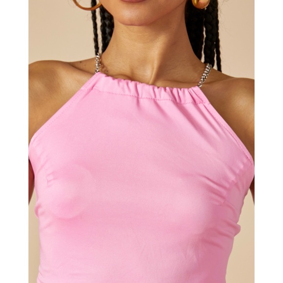 Tops | Scarf Style Chain Halter Top | Poshmark